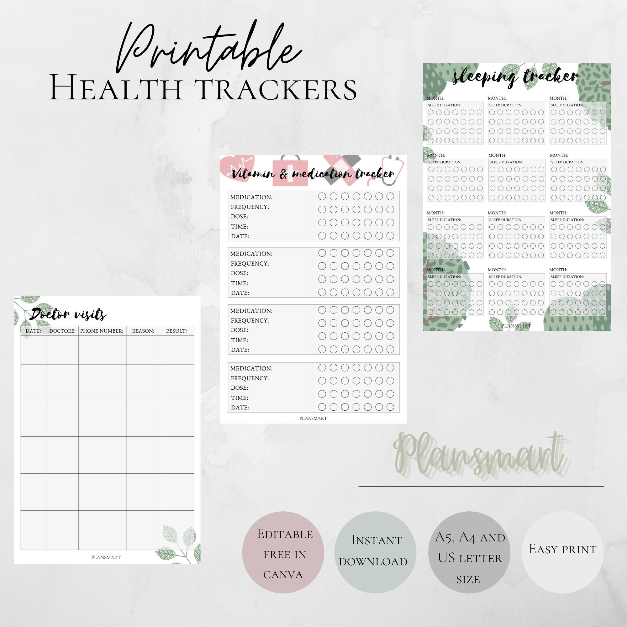 Printable Editable Health Care Planner Medical Planner - Etsy