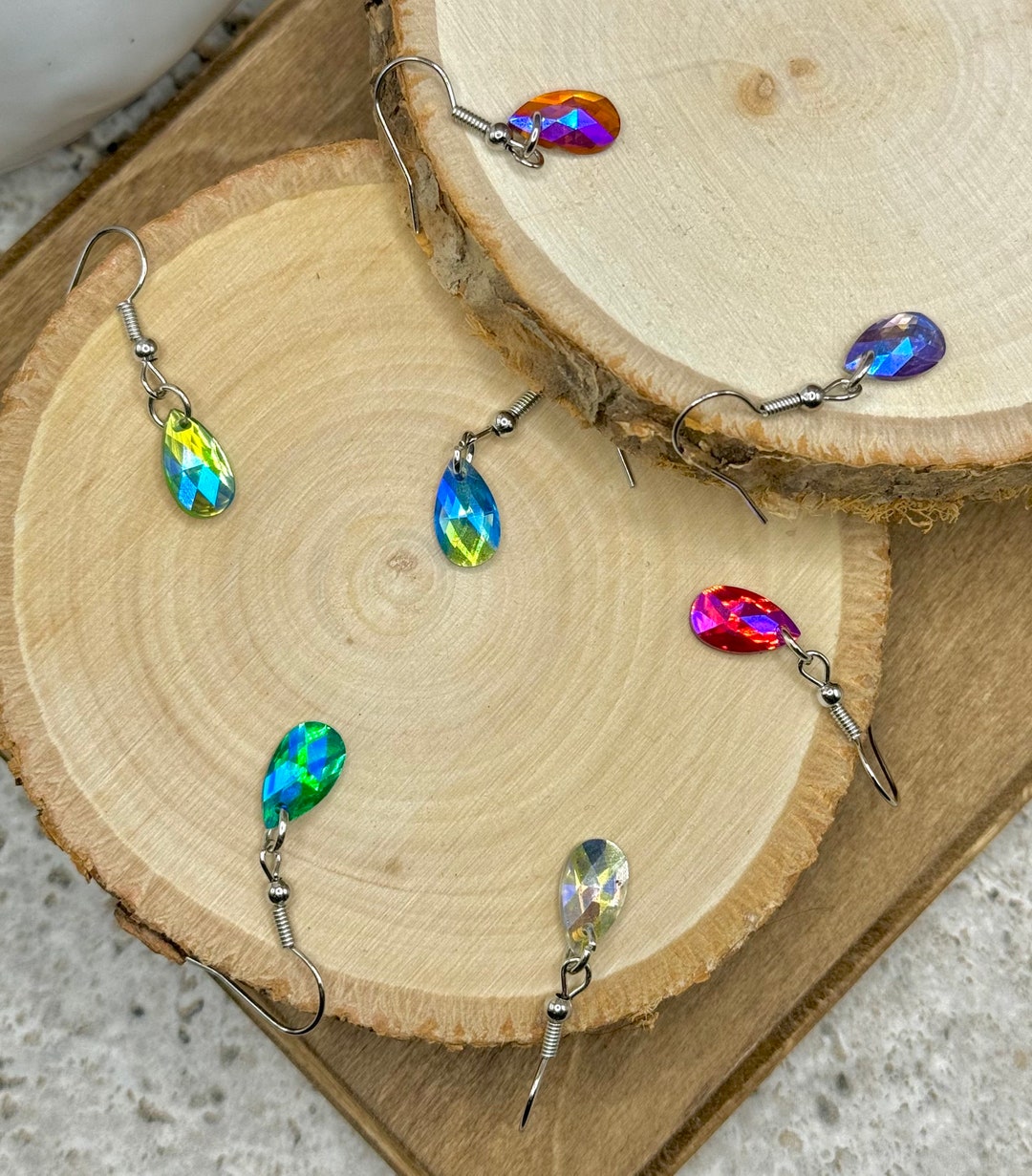 Mini Tear Drop Earrings - Etsy