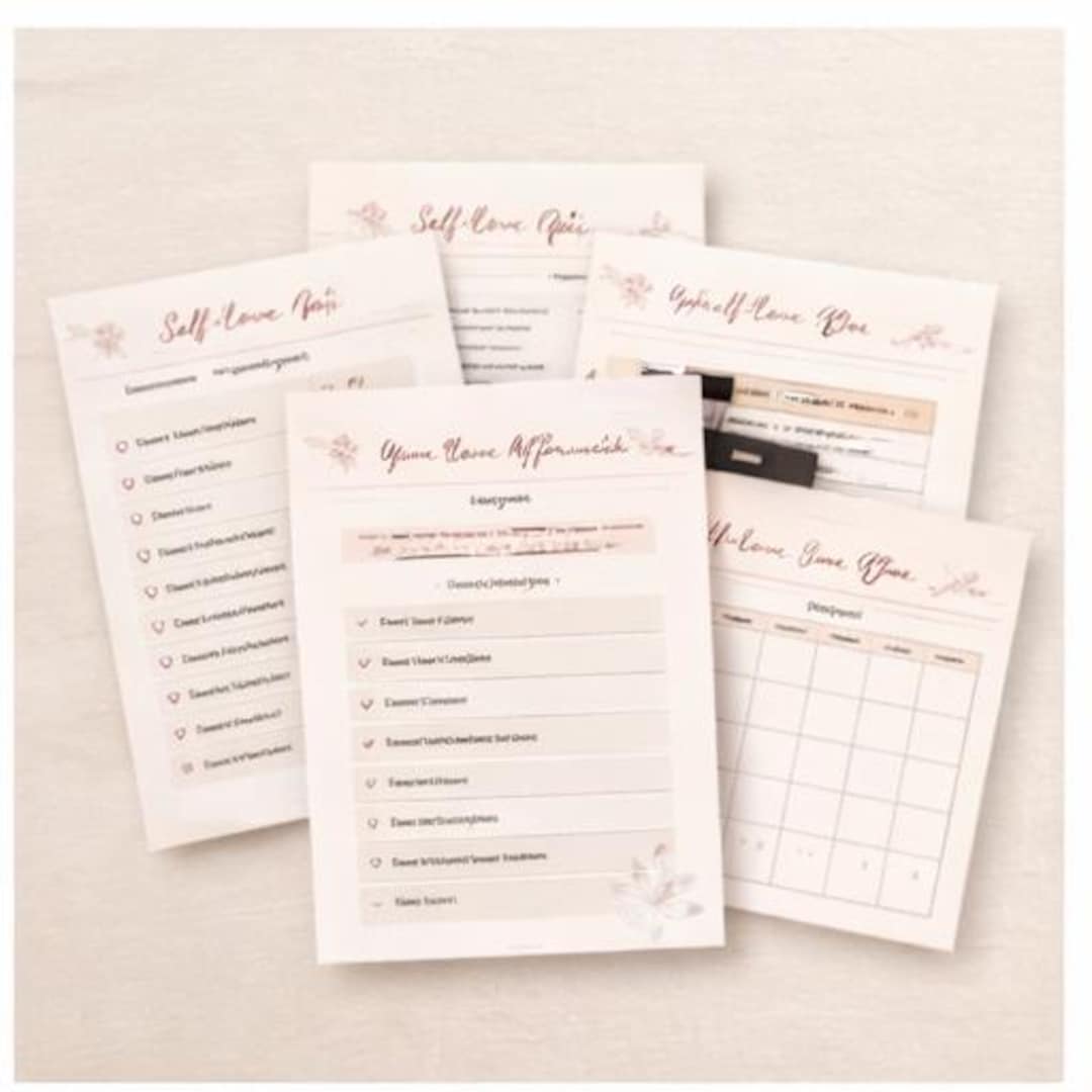 Self Love Workbook Printable | Self Care Journal | Confidence Building ...