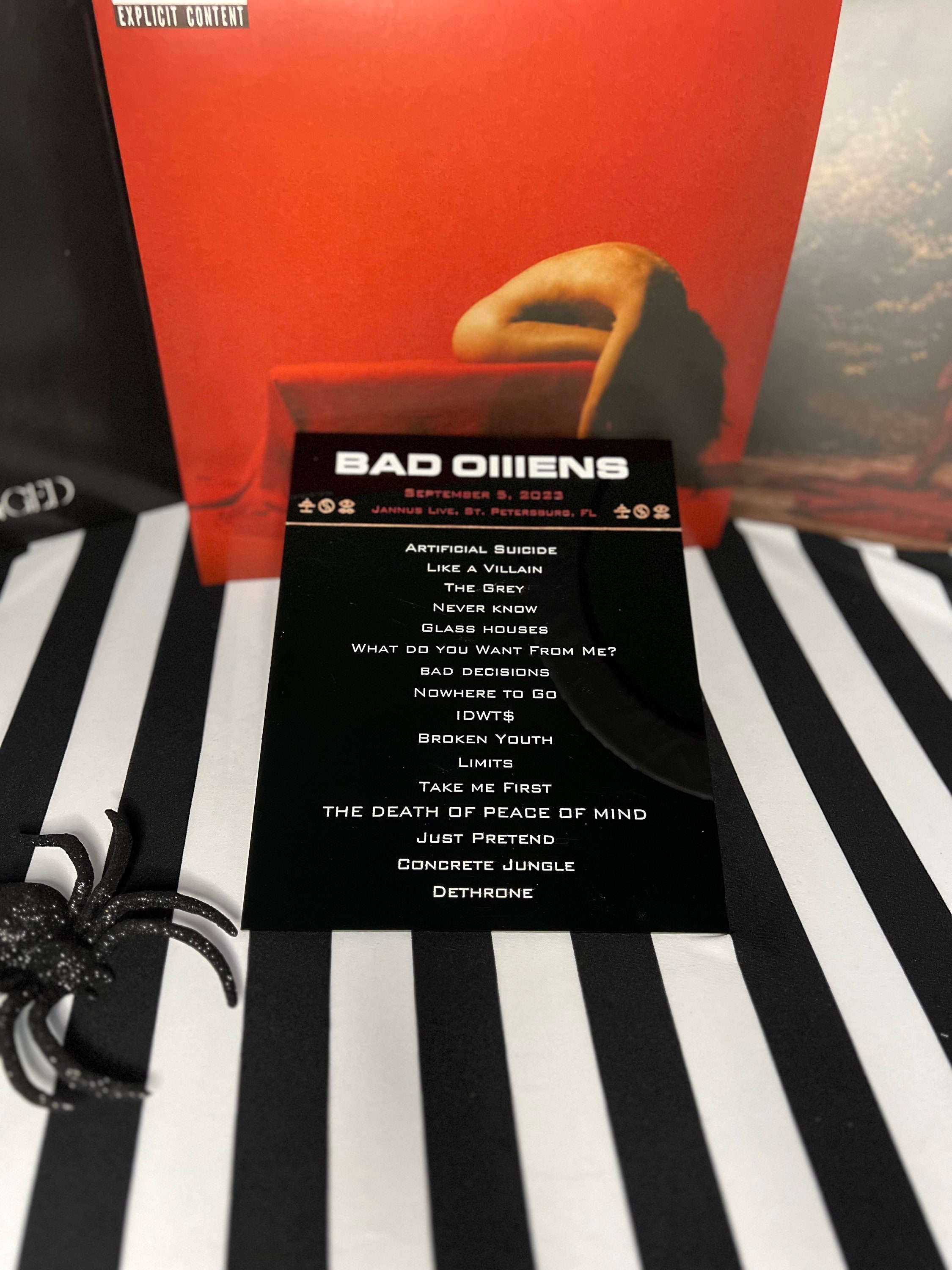 Setlist - Custom Acrylic ANY BAND Setlist | Personalized Keepsake ...