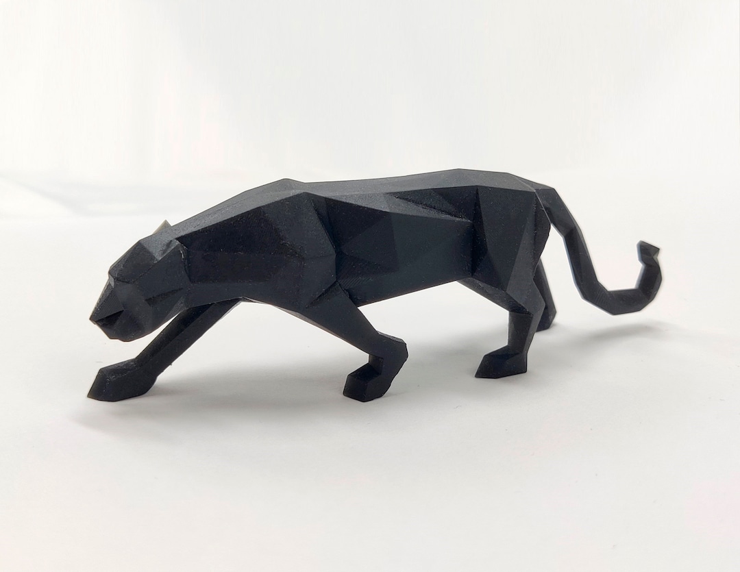 Panther Low Poly Resin - Etsy
