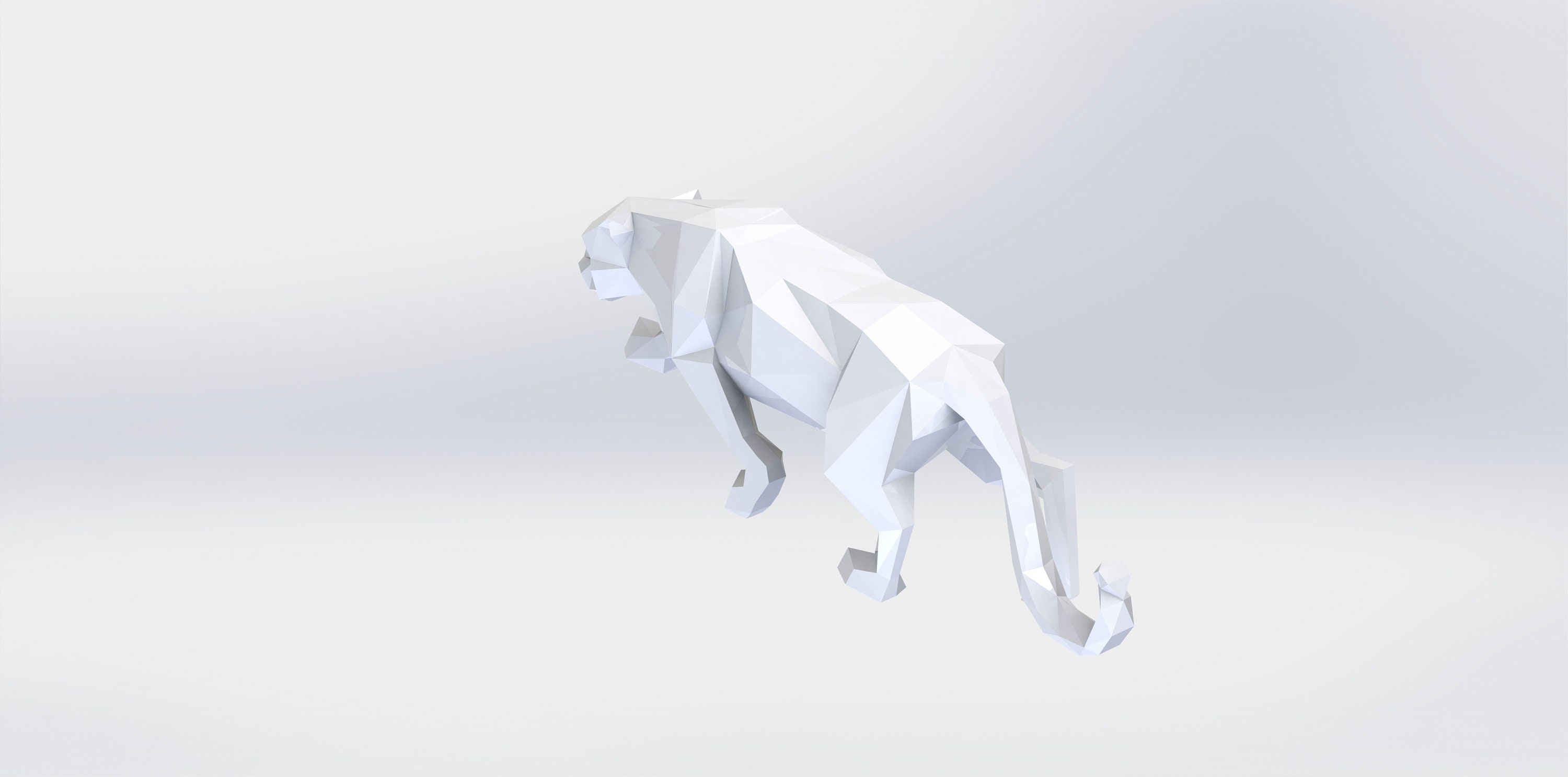 Panther Low Poly Resin - Etsy UK
