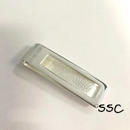 Sterling Silver Money Clip, Free Laser Engraving - Etsy