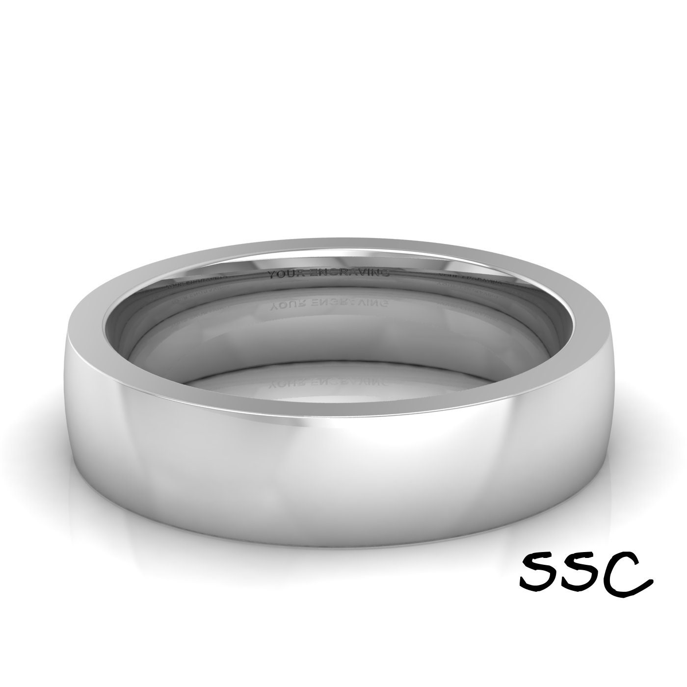 Sterling Silver Autism Awareness Band, 4.5mm, Comfort Fit, Free ...
