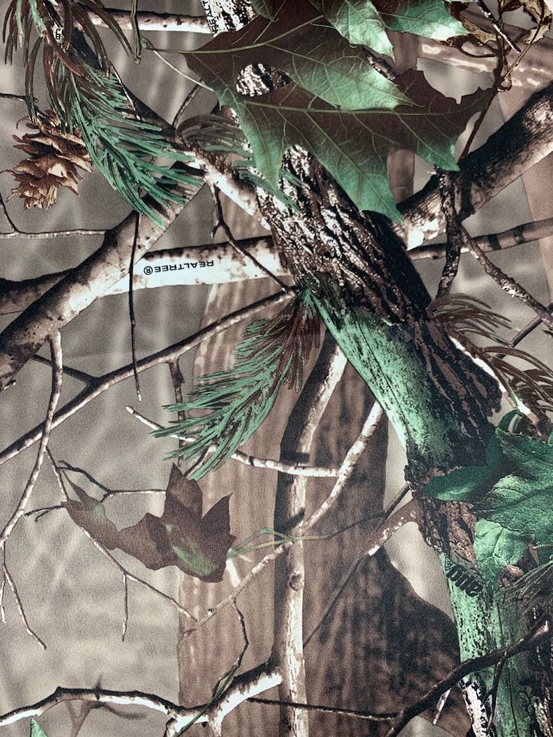 APG Realtree Satin Camo Fabric by the Yard - Etsy