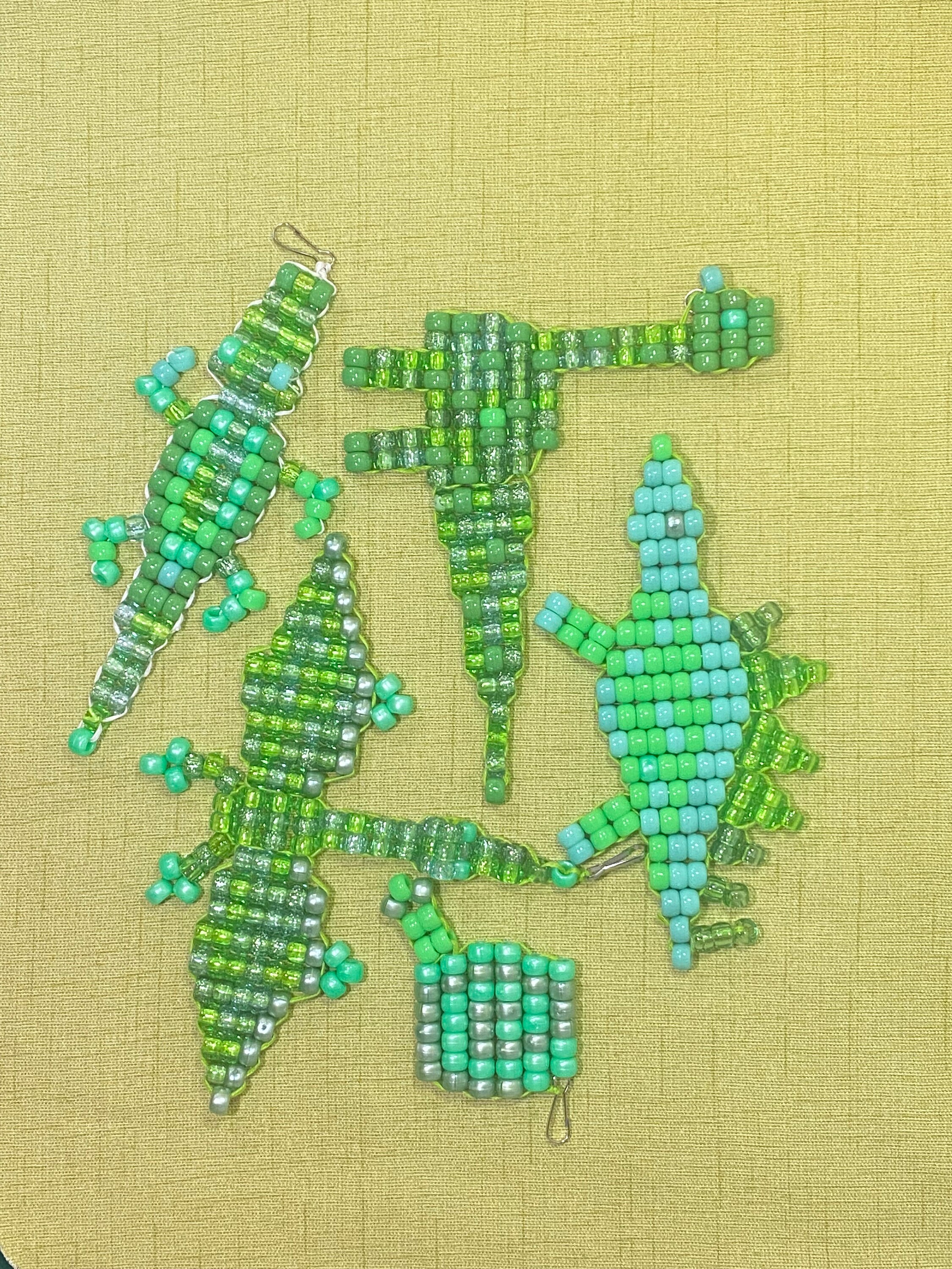 Dinosaur Bead Pet Kit Craft for Kids Beading Craft - Etsy