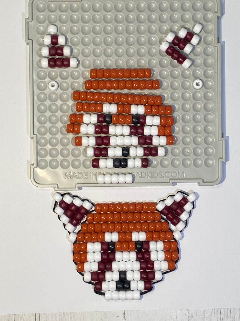 Red Panda Bead Craft Kit - Etsy