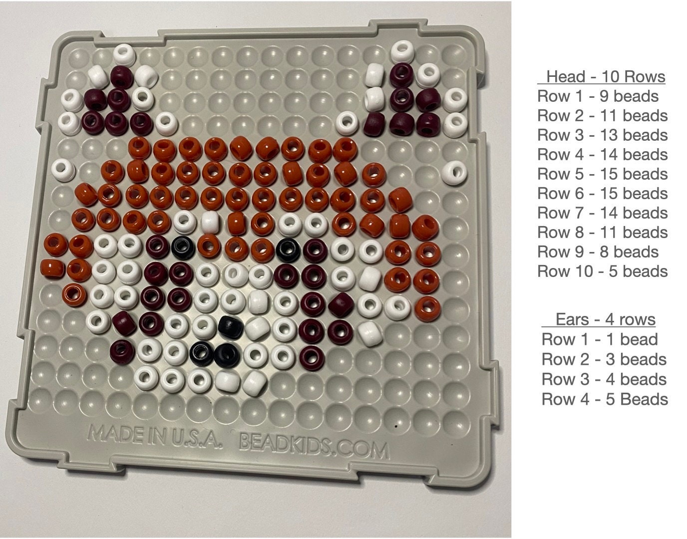 Red Panda Bead Craft Kit - Etsy
