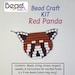 Red Panda Bead Craft Kit - Etsy