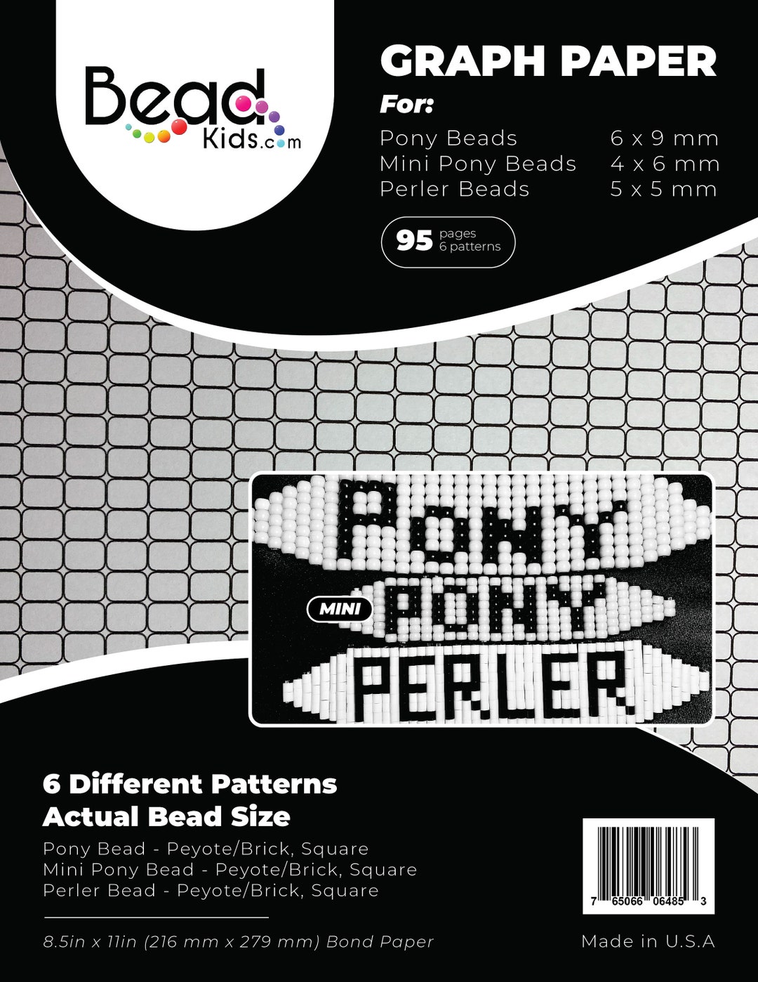 Pony Bead Graph Paper, Peyote, Brick, Loom Patterns (digital Download ...