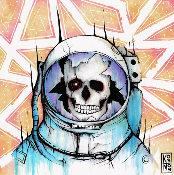Dead Astronaut Space Art | Etsy