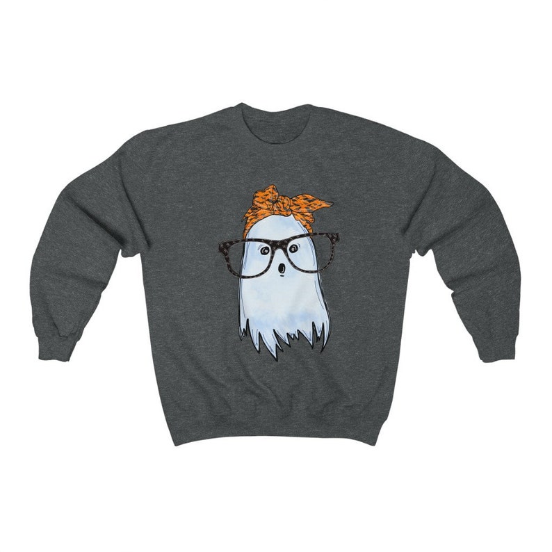 Cute Ghost Halloween Sweatshirt Cute Halloween Sweater Top Halloween ...