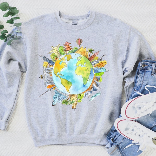 World Map Birthday Shirt - Etsy