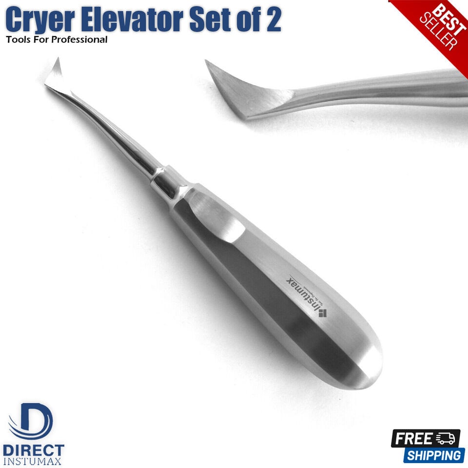 Dental Elevator Cryer Left & Right Oral Surgery Tooth Extracting ...