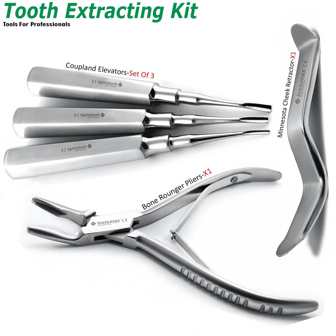 Basic Tooth Extraction Kit Coupland Dental Extracting Elevators ...