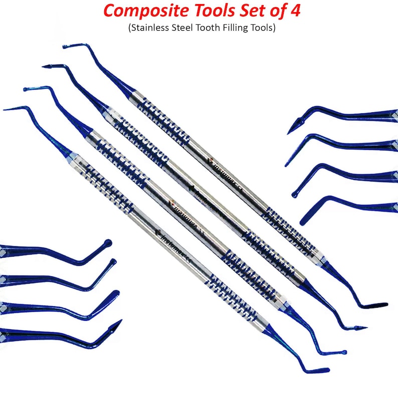Dental Composite Resin Placement Filling Instruments Flat Plastic ...