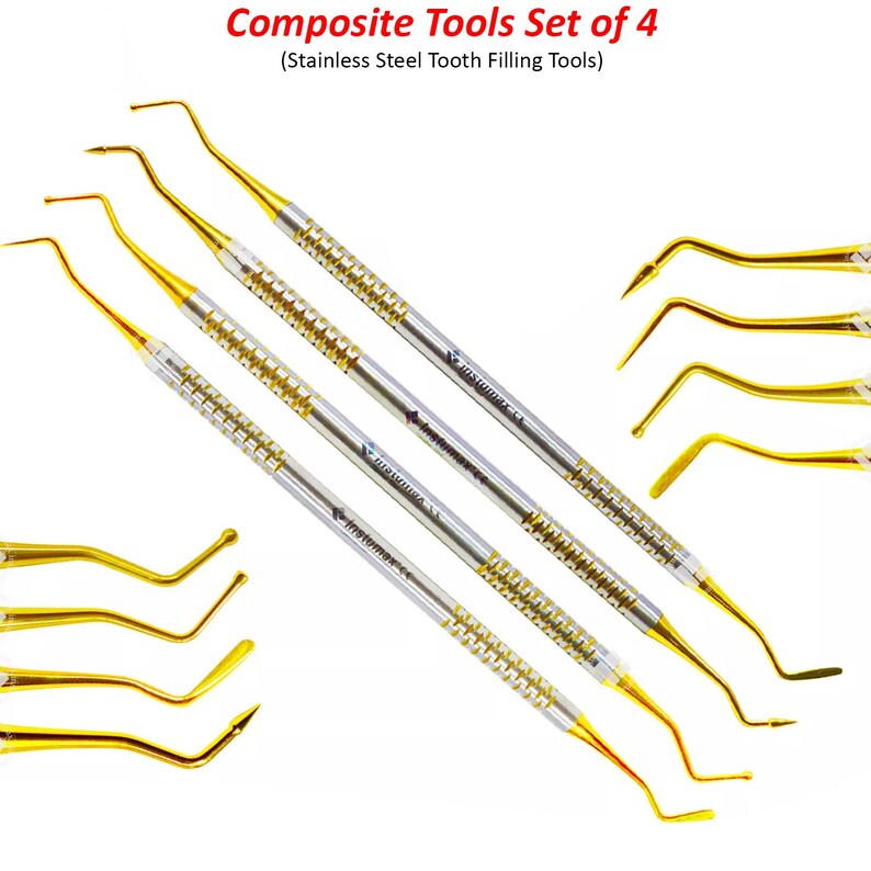 Dental Composite Resin Placement Filling Instruments Flat Plastic ...