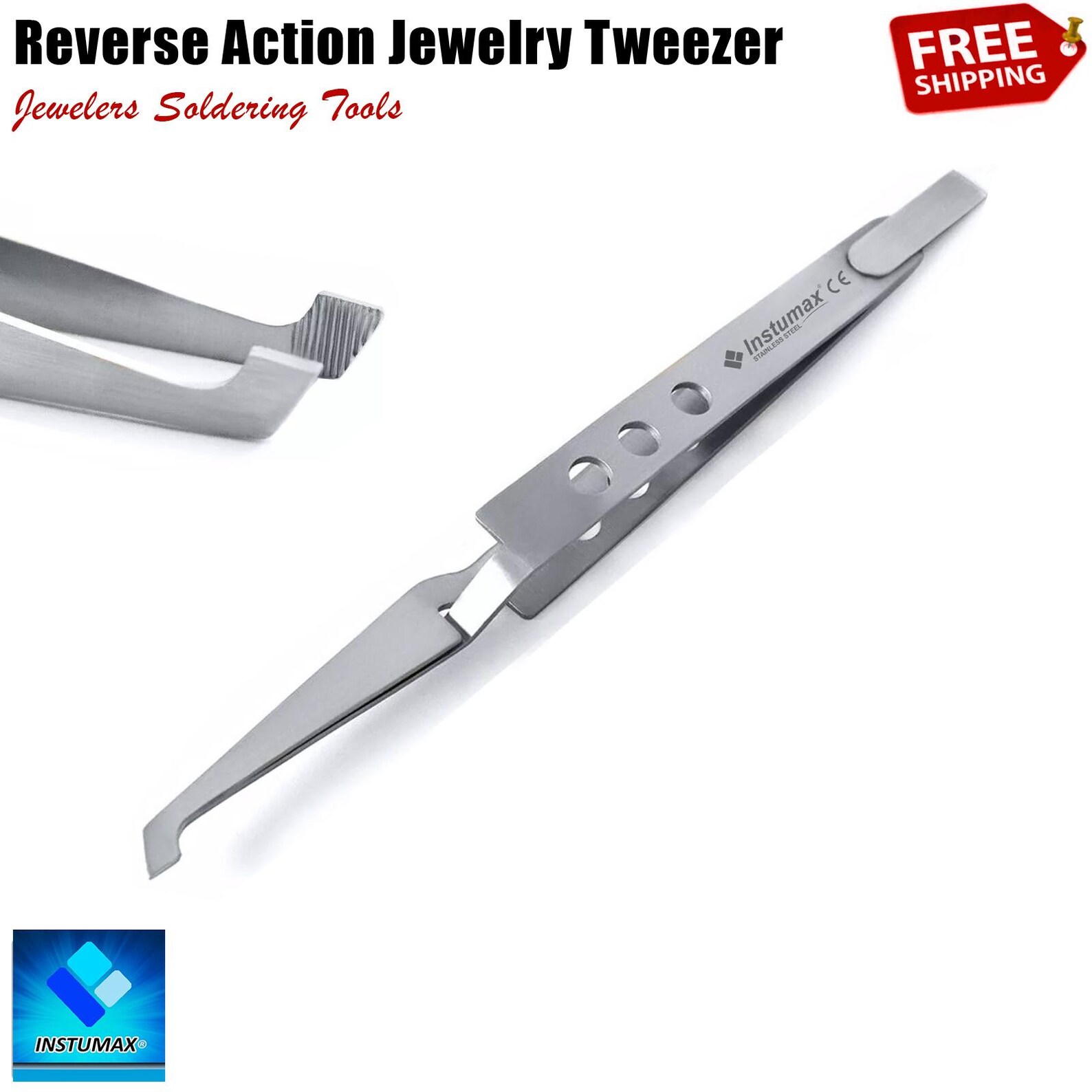 Jewelry & Watchmaking Tweezers Set - 4 Precision Tools for DIY ...