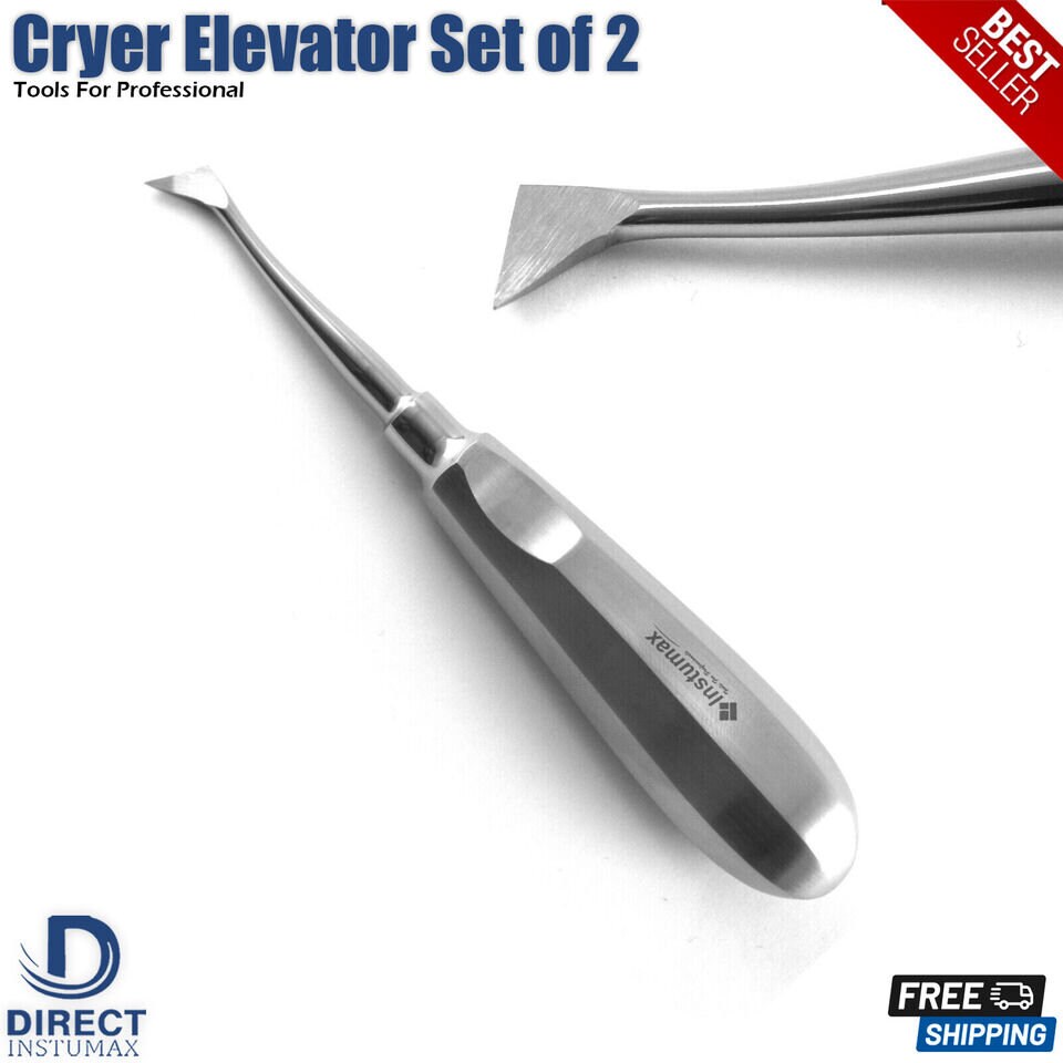 Dental Elevator Cryer Left & Right Oral Surgery Tooth Extracting ...