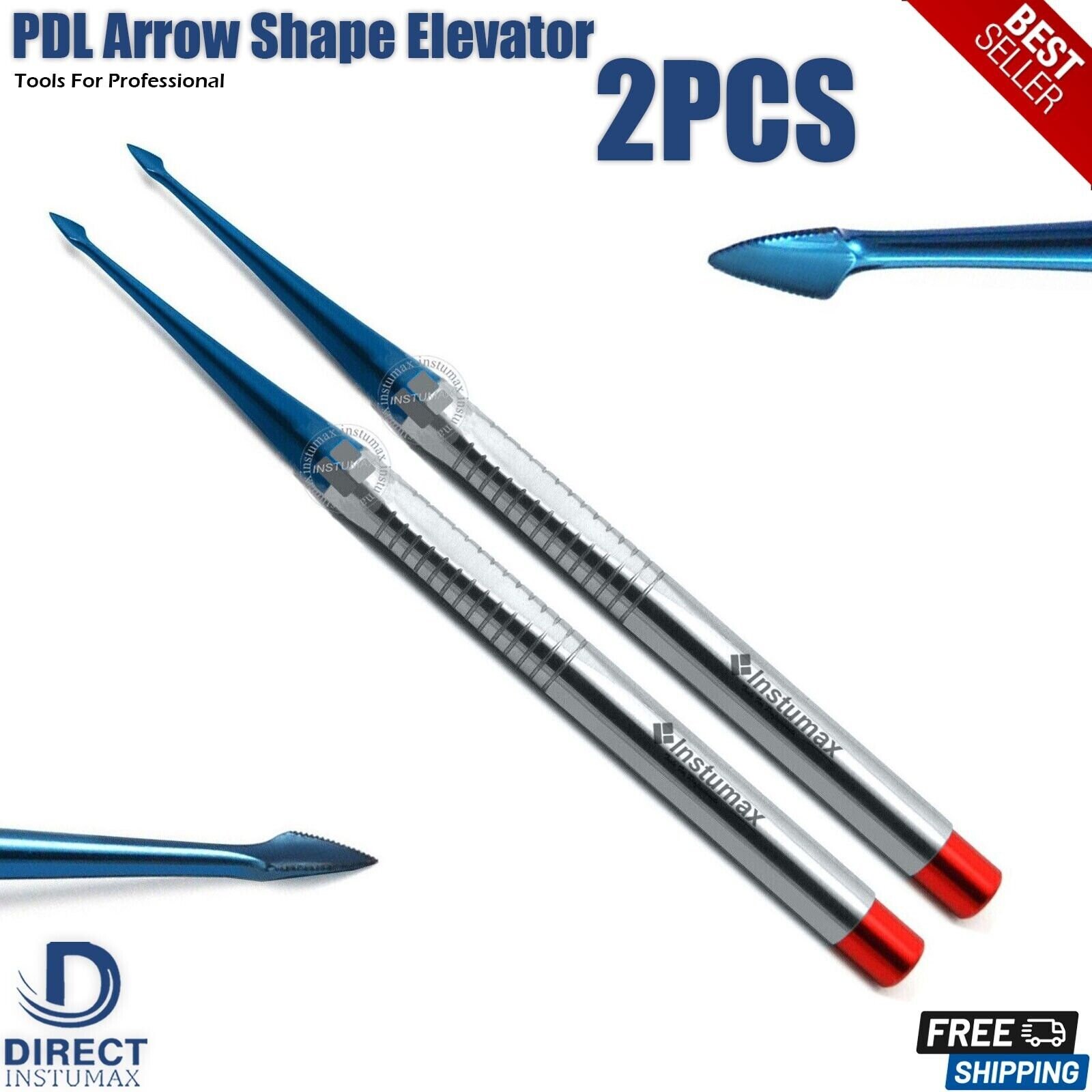 INSTUMAX 2-PCS PDL Luxating Arrow Shape Elevator Serrated Spade ...