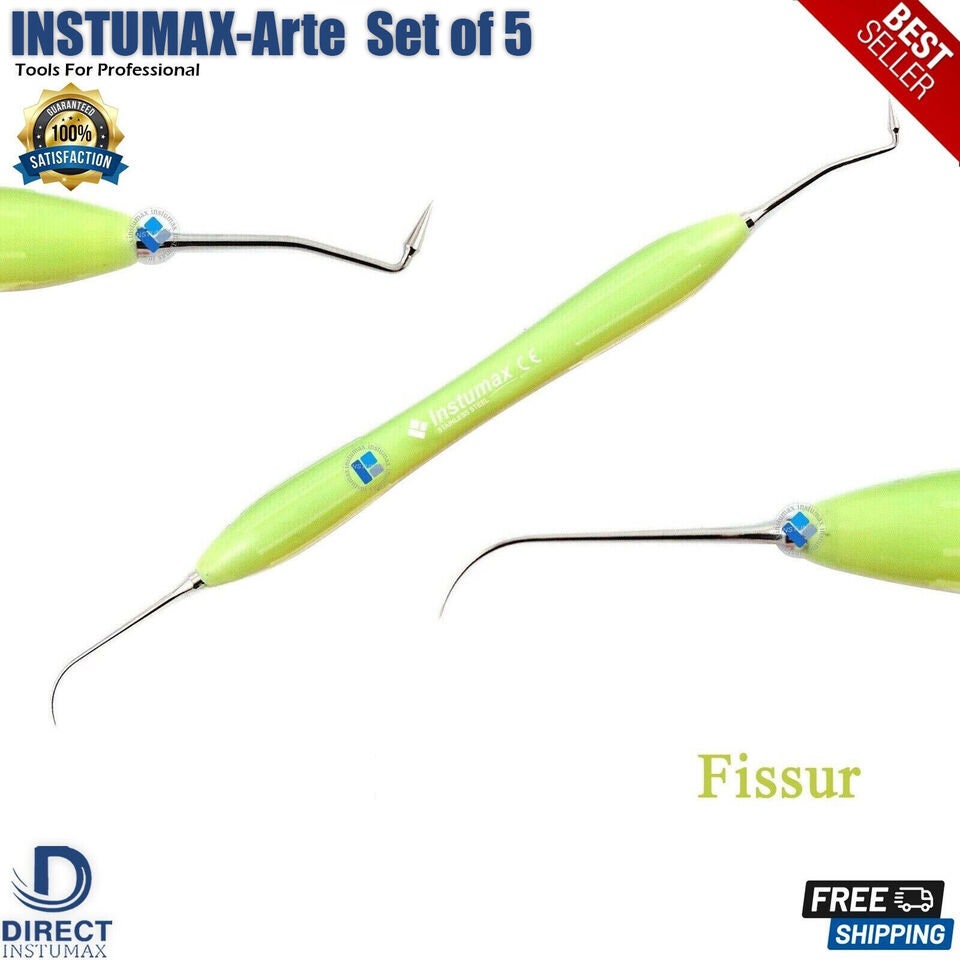 5pcs Dental Composite Filling Instruments Kit Restoration Placement ...