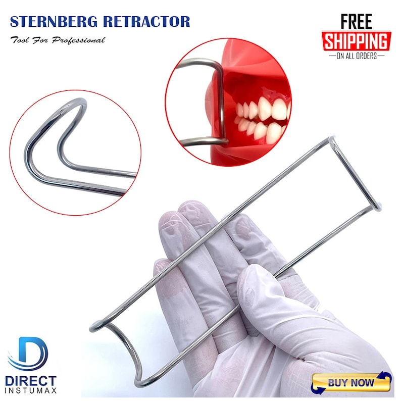 INSTUMAX Sternberg Retractor Lip Cheek Oral Mouth Opener Dental Labial ...