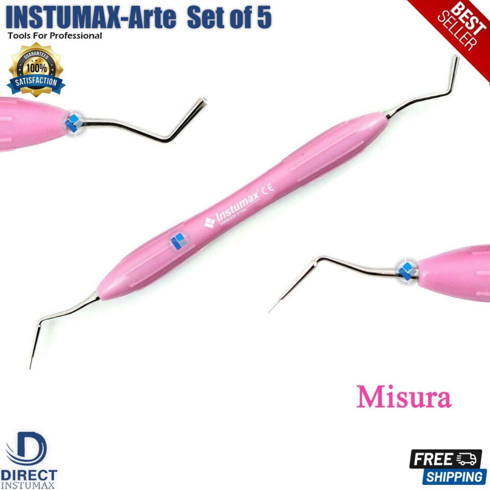 5pcs Dental Composite Filling Instruments Kit Restoration Placement ...