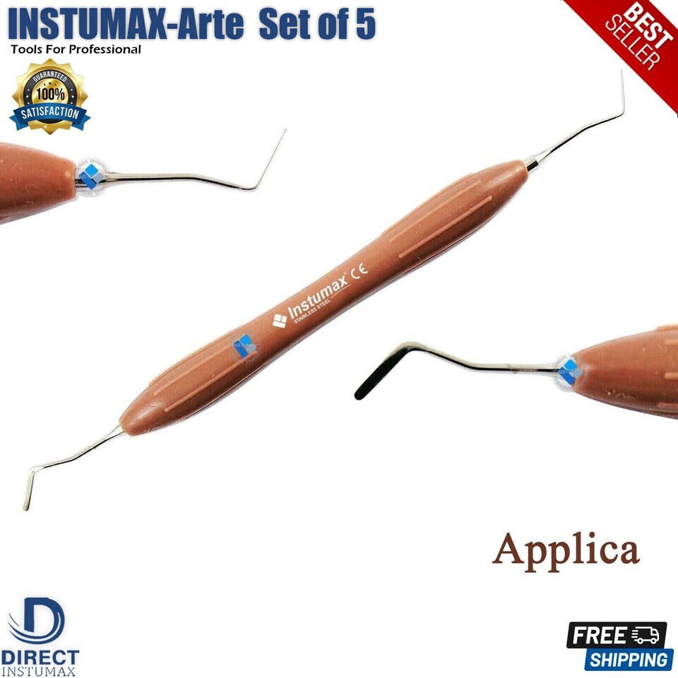 5pcs Dental Composite Filling Instruments Kit Restoration Placement ...