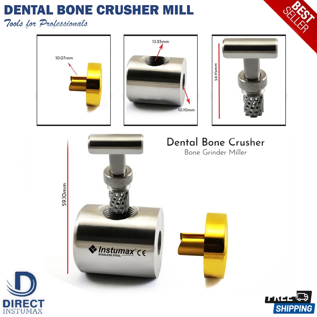 Dental Bone Crusher Grinder Mill Implant Bone Grafting Augmentation ...