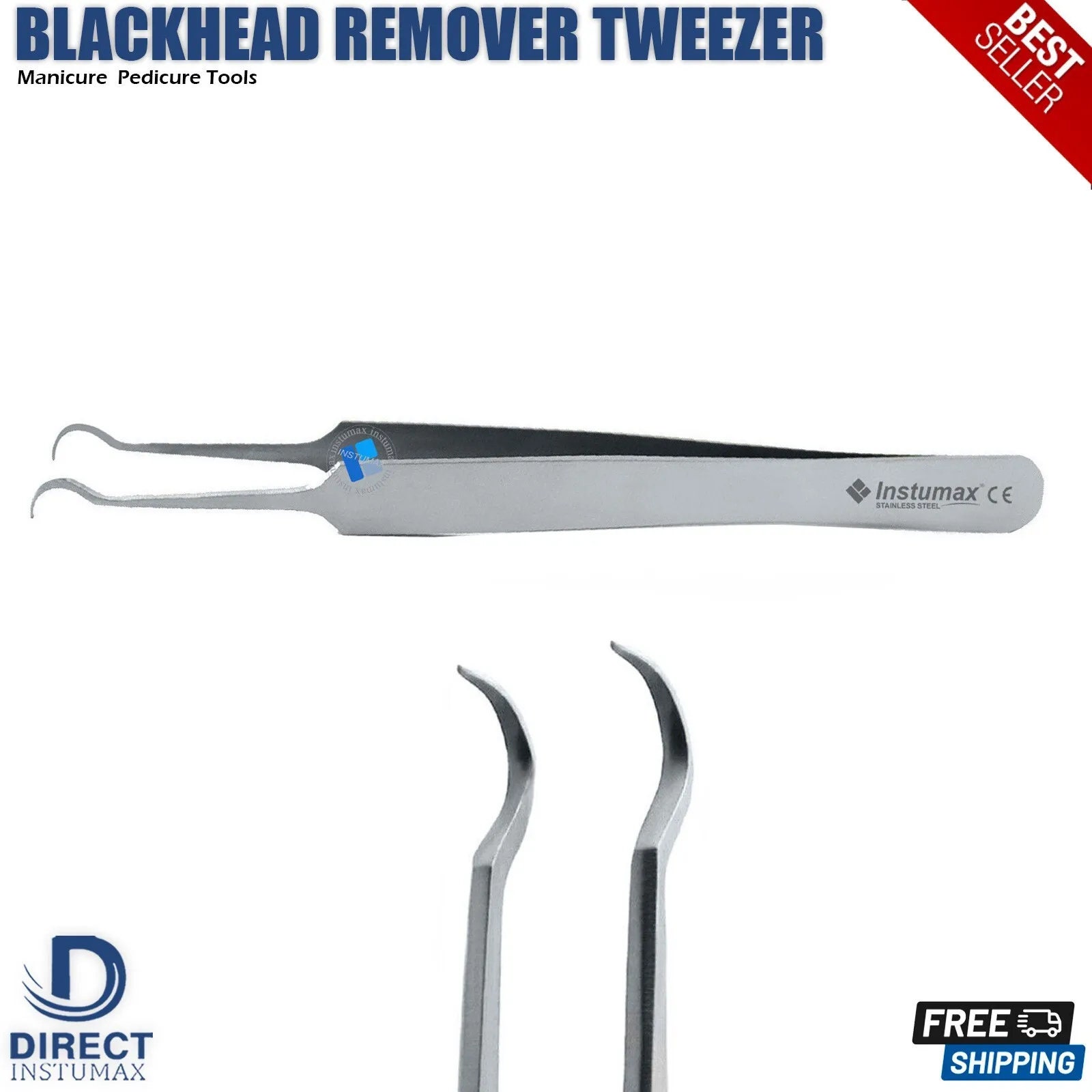 Professional Whitehead Blackhead Remover Tweezers - Acne Pimple Blemish ...
