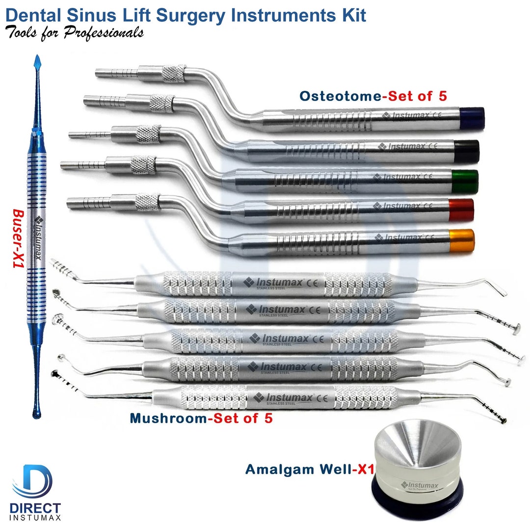 INSTUMAX Dental Sinus Lift Osteotome Angled Concave Implant Surgical ...