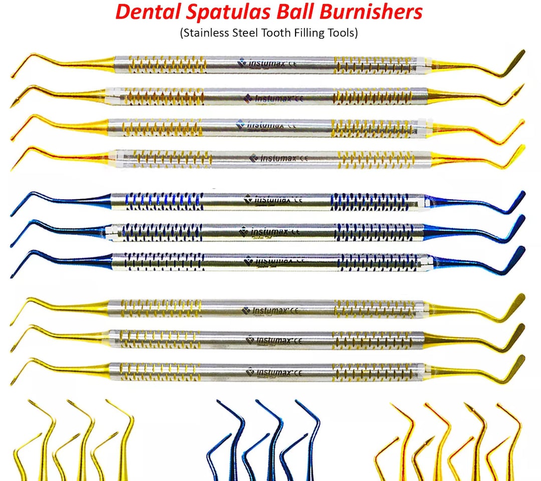 Dental Composite Resin Placement Filling Instruments Flat Plastic ...