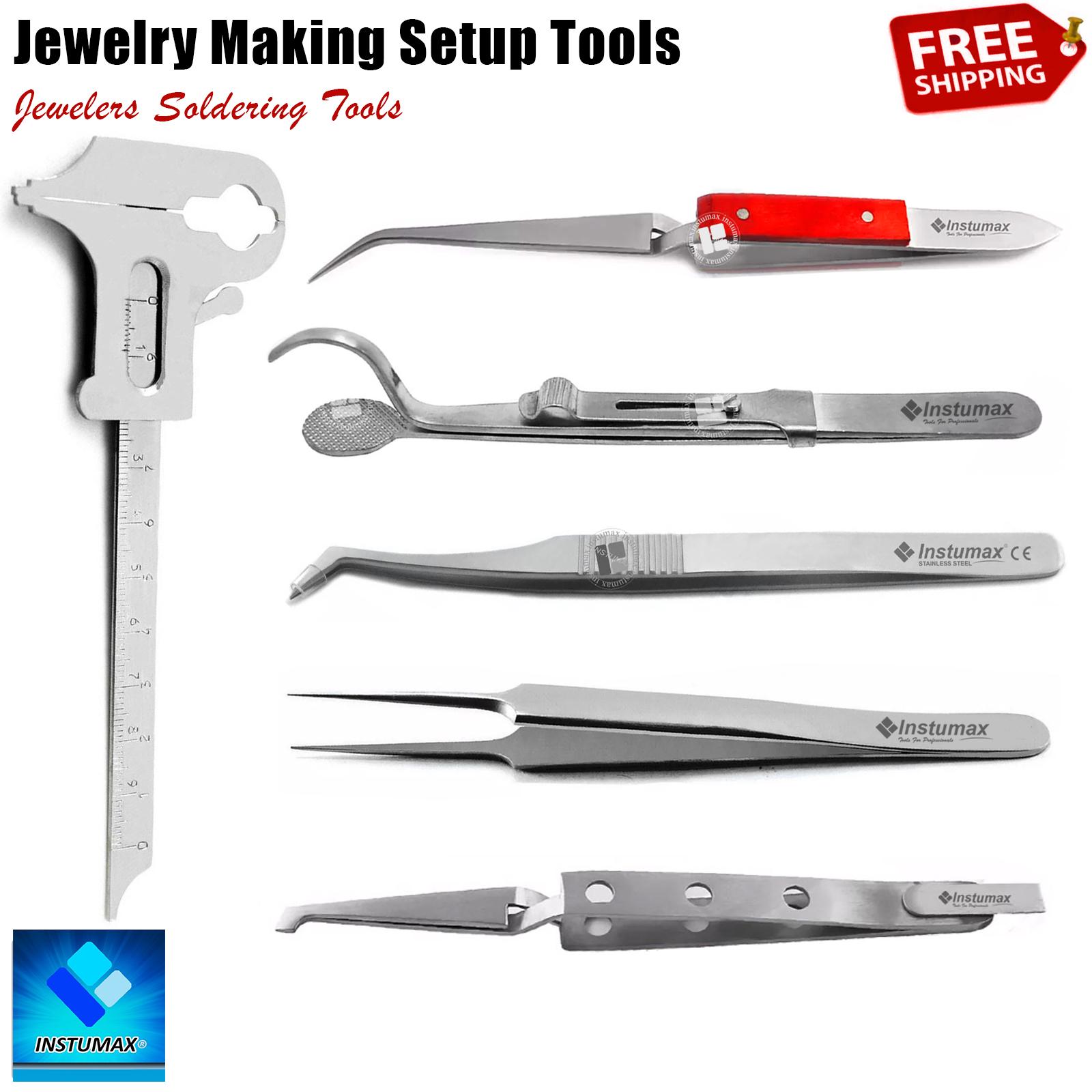 Precision Soldering Tweezers Set for Jewelry, Watchmaking, DIY ...