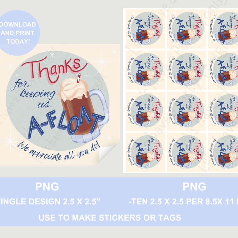 Thanks for Keeping Us Float - Etsy