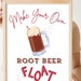 Red Root Beer Float Sign, Make Your Own Root Beer Float, Root Beer ...
