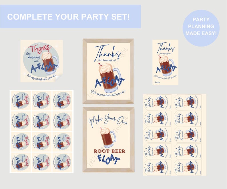 Thanks for Keeping Us A-FLOAT Appreciation Editable Tags, Teacher ...