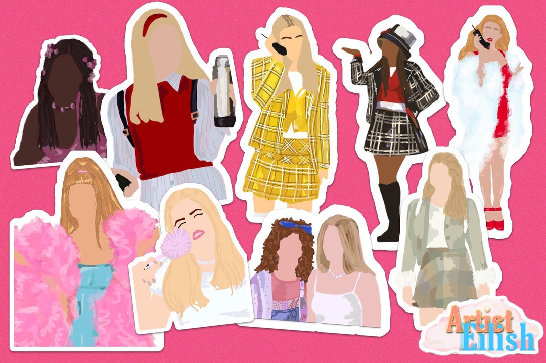 90s Romcom Inspired Stickers Cher Dion as If Movie - Etsy