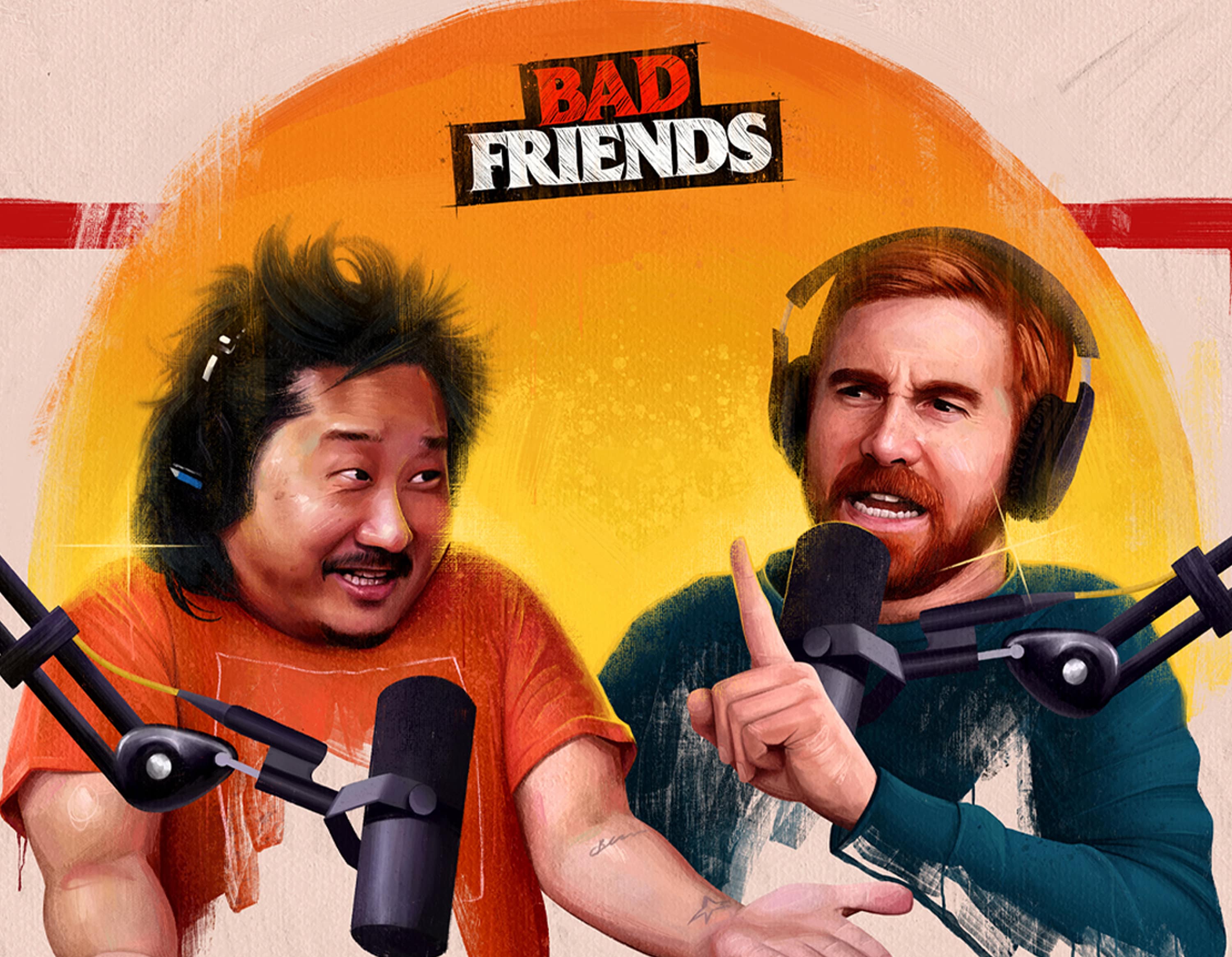 Bad Friends Painting Print Poster Illustration Artwork | Etsy