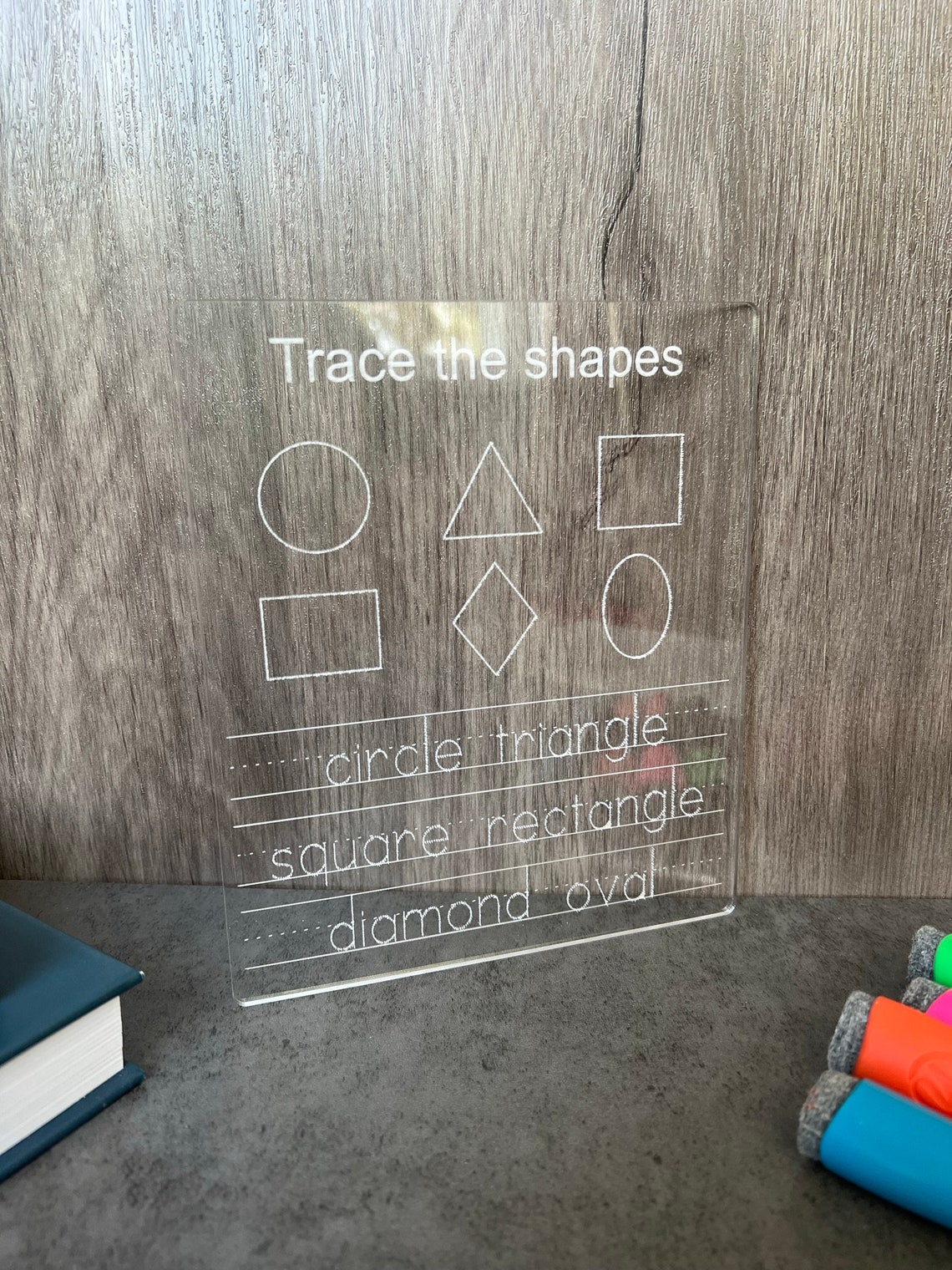 Kids Tracing Tablets , Dry Erase Letter Tracing, Acrylic Tracing Board ...