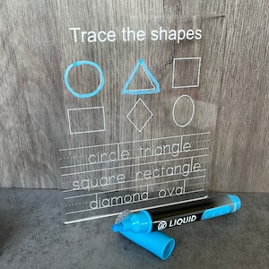 Kids Tracing Tablets , Dry Erase Letter Tracing, Acrylic Tracing Board ...