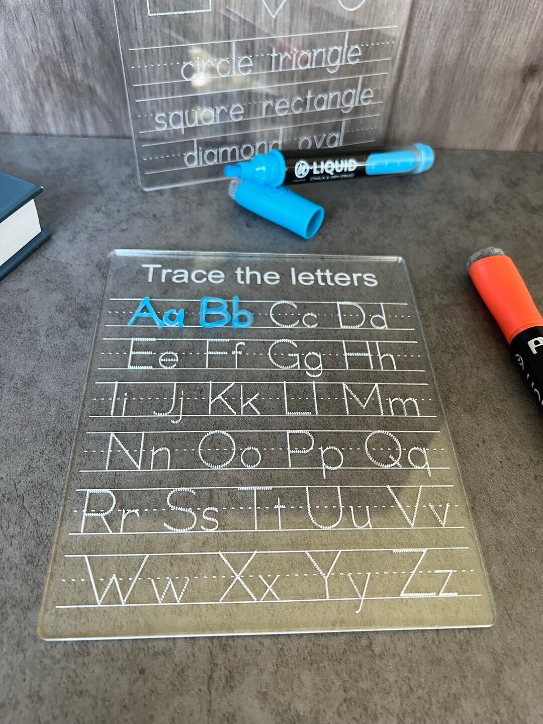 Kids Tracing Tablets , Dry Erase Letter Tracing, Acrylic Tracing Board ...