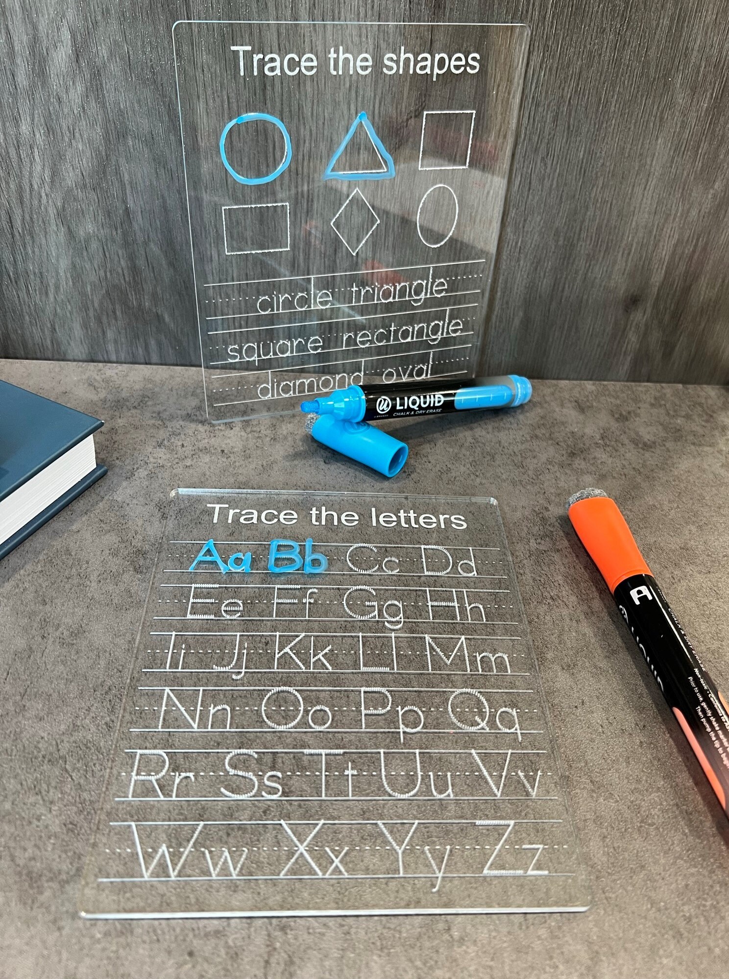 Kids Tracing Tablets , Dry Erase Letter Tracing, Acrylic Tracing Board ...