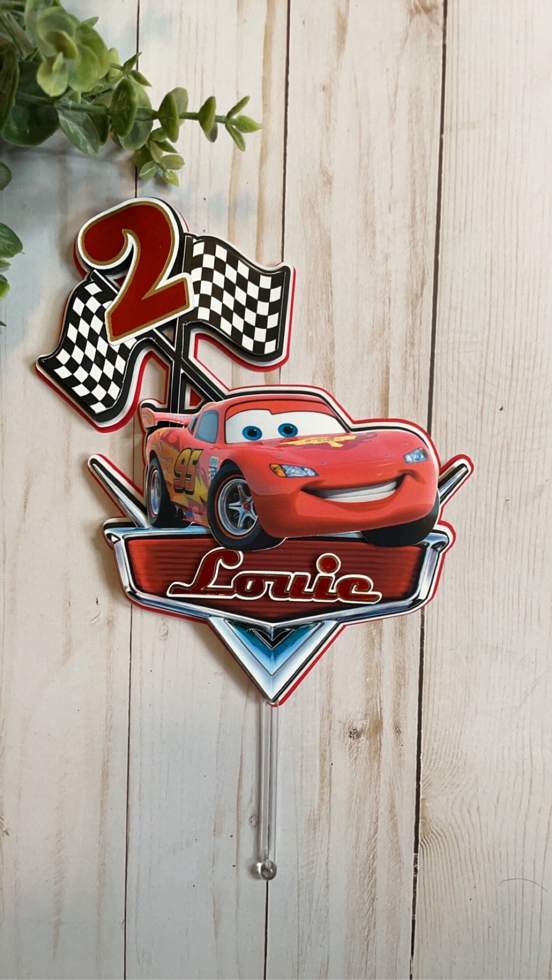 Lightning Mcqueen 3D Cake Topper Cars Cake Topper - Etsy Australia