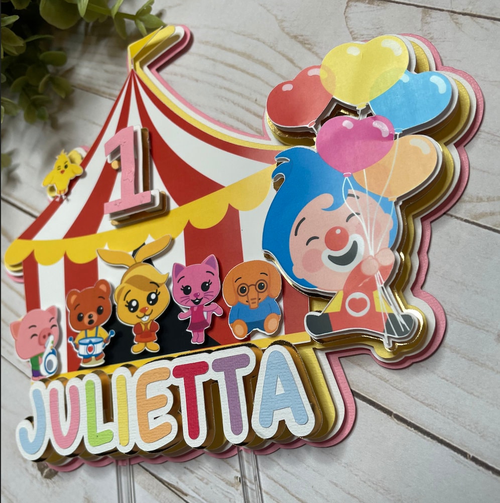 Plim Plim Birthday Cake Topper Plim Plim 3D Cake topper - Etsy Schweiz