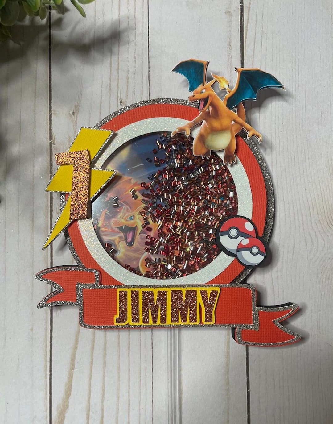 Pokémon Cake Topper/ Shaker Cake Topper - Etsy