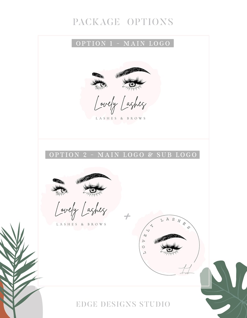 Custom Lashes and Brows Logo Design - Eyelash and Eyebrow Beauty Brand ...
