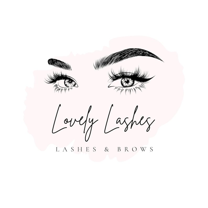 Custom Lashes and Brows Logo Design - Eyelash and Eyebrow Beauty Brand ...