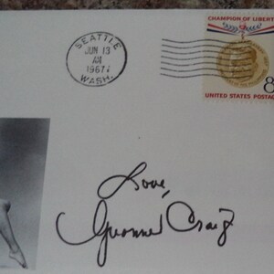YVONNE CRAIG (1937 – 2015) Autograph, Hand Signed on 1967 Envelope ...