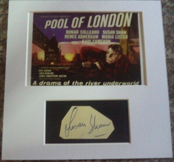 SUSAN SHAW 1929 1978 Autograph Mounted Display hand | Etsy