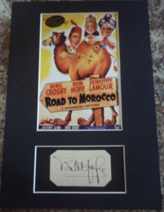 BOB HOPE 1903 2003 Autograph Mounted Display Hand Signed | Etsy